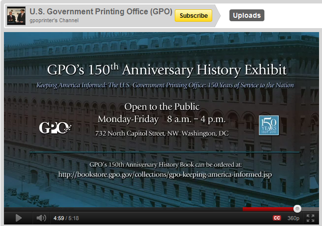 This Day in History: Lincoln visits the GPO | Government Book Talk